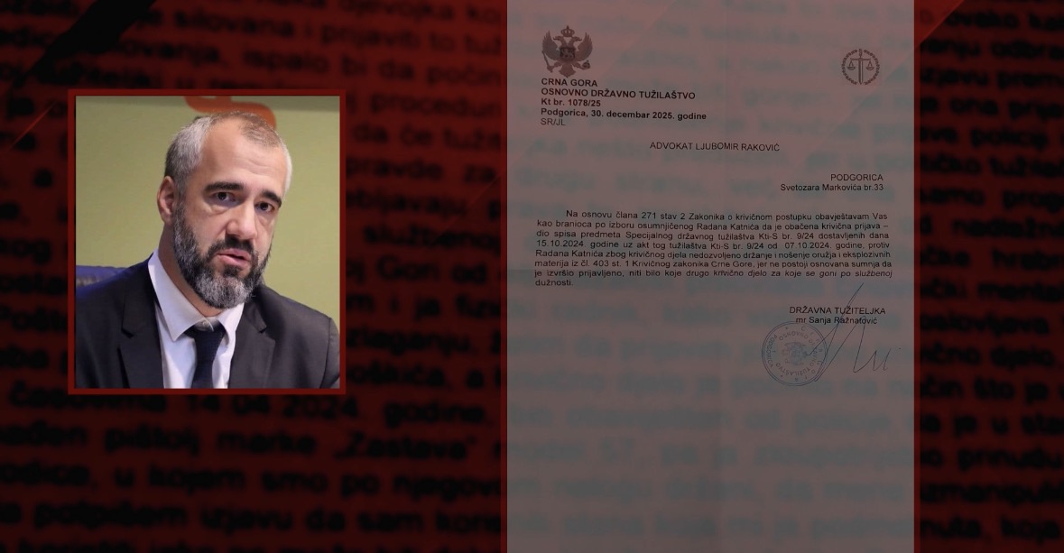 Radan Katnić: Tužilac Šoškić progoni moju porodicu | Portal ETV